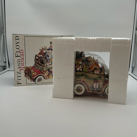 Fitz and Floyd | Holiday | Fitz Floyd Santa Classic Car We Wish You A ...